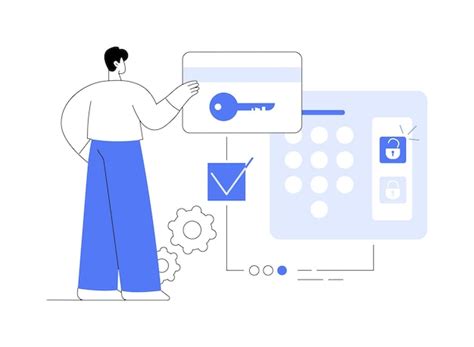 Premium Vector Security Access Card Abstract Concept Vector Illustration