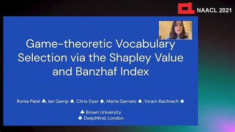 Game Theoretic Vocabulary Selection Via The Shapley Value And Banzhaf Index Underline