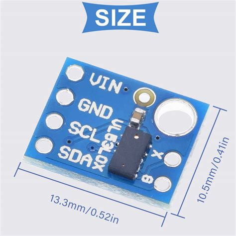 DAOKAI 2Pcs VL53L0X Ranging Sensor GY 530 Time Of Flight Laser Distance Measurement Sensor