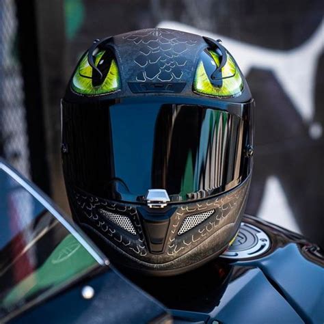 Capacete Hjc Rpha 11 Toothless Dragon Preto Tri Composto Grid Motors