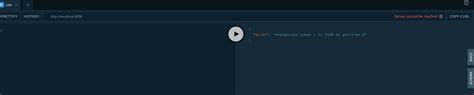 Graphql Playground Error Unexpect JSON At 0 And Server Cannot Be