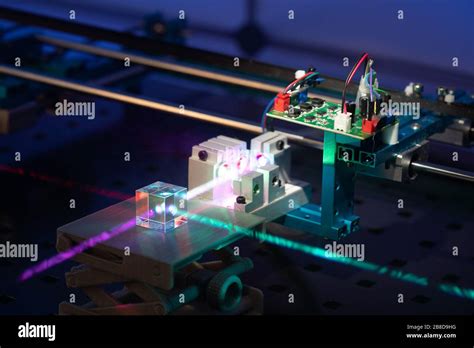 Laser Development System In Optical Laboratory Study Of Lasers The Science Lab Optical Testing