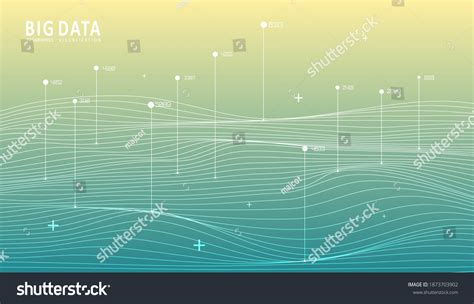 Abstract Infographics Visualization Big Data Code Stock Vector Royalty Free
