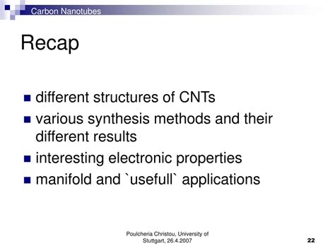 PPT Carbon Nanotubes PowerPoint Presentation Free Download ID 1021596