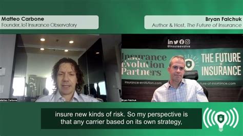 Bryan Falchuk On Linkedin The Future Of Insurance Podcast S3e10 Matteo Carbone Founder Iot…