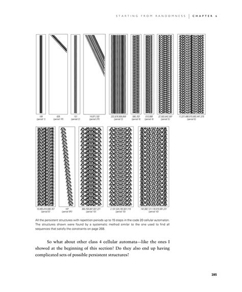 Structures In Class 4 Systems A New Kind Of Science Online By Stephen Wolfram Page 285