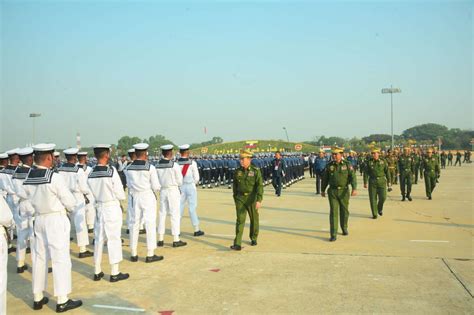 ၇၈ နှစ်မြောက်တပ်မတော်နေ့ စစ်ရေးပြအခမ်းအနား၌ ပါဝင်စစ်ရေးပြကြမည့် စစ်ရေးပြစစ်ကြောင်းကြီးများ ဝတ