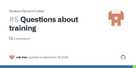 Questions About Training · Issue 5 · Doubiiudynamicrafter · Github