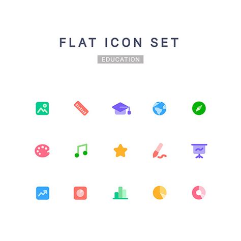 유토이미지 컬러플랫아이콘교육03