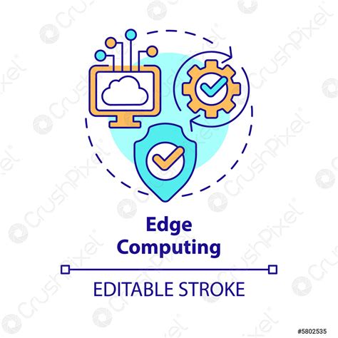 Edge Computing Concept Icon Stock Vector 5802535 Crushpixel