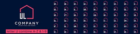 A에서 Z까지의 문자 U와 1에서 9까지의 숫자를 결합한 홈 디자인 세트 벡터 일러스트 레이 션 개발에 대한 스톡 벡터 아트 및 기타 이미지 Istock