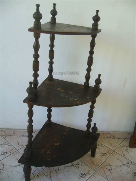 Старинна Ъглова Етажерка Секция етажерка Мебели за дома и офиса София 110 висока 4