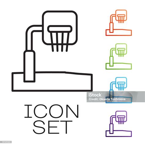 흰색 배경에 격리 된 검은 줄 농구 백보드 아이콘 다채로운 아이콘을 설정합니다 벡터 Championship에 대한 스톡 벡터 아트 및 기타 이미지 Championship