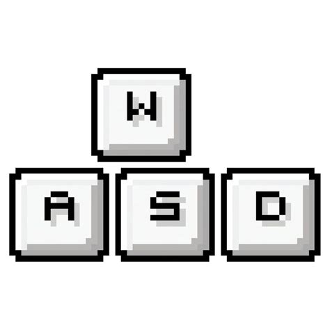 Wasd Unisex Cool Colors Sweatshirt Pixel Art T Shirt Graphic Tee