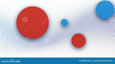 Flowing Dots Array Of Dynamic Particles In Motion Trendy Modern Style Abstract Background