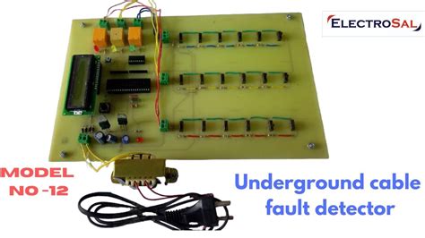 Underground Cable Fault Detection Using Pic Microcontroller Youtube