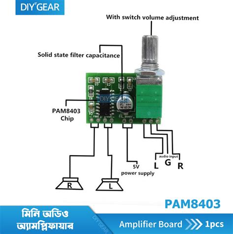 Pam8403 Amplifier With Volume Control Products Ready Electronics