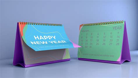 Free Tent Desk Calendar Mockup Mockuptree