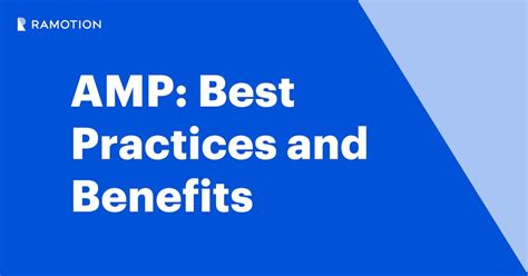 Mastering Amp Best Practices And Benefits Ramotion Branding Agency