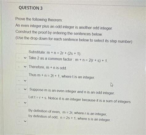 solved question 1 complete the definition of an odd integer