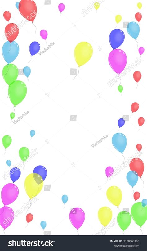 Bright Baloon Background White Vector Toy Stock Vector Royalty Free