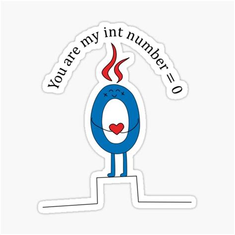 You Are My Number ZERO Programmer Love Java Sticker For Sale By