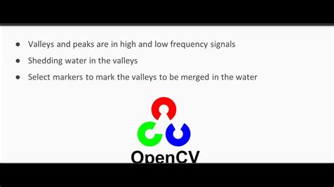 Morphological Watershed Segmentation Using Opencv Youtube