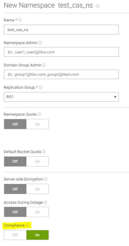 Ecs Can We Delete A Cas Bucket Under A Compliance Enabled Namespace Dell Us