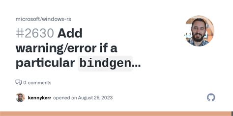 Add Warningerror If A Particular `bindgen` Filter Has No Effect