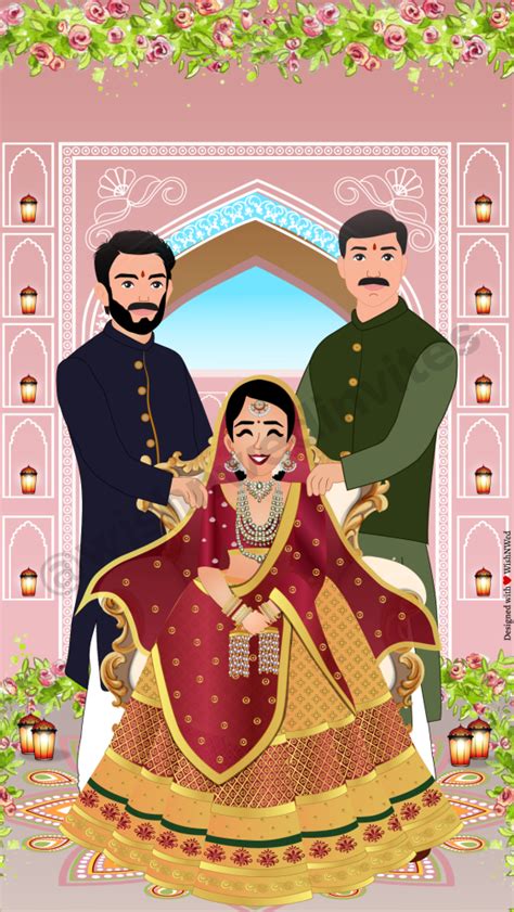 Bangle And Choora Ceremony Invitation Card Wish N Wed