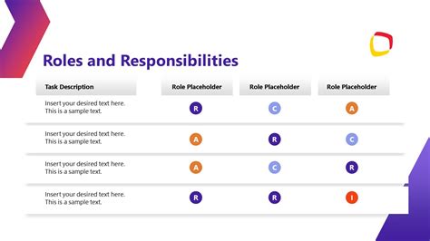 Roles And Responsibilties Slide Project Execution Plan Ppt Template