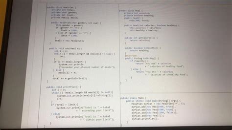 Solved A Given The Following Uml Diagram Of Two Classes
