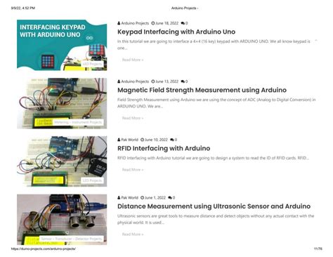 Latest Arduino Projects PDF List Downloadable Free Pdf
