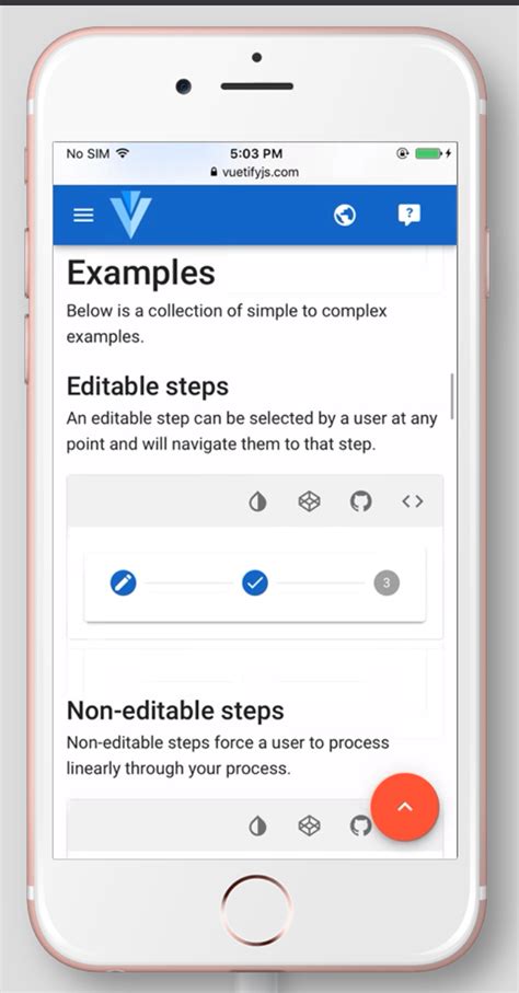 Documentation Stepper Page Not Showing Any Steppers Under Ios 9