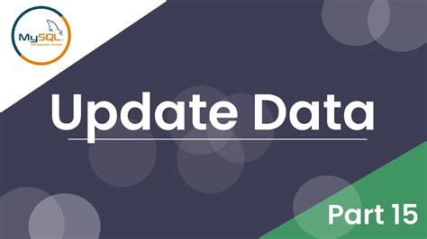 Learn Mysql Update Data From Database Mysql Somali Tutorials Part 17 Youtube