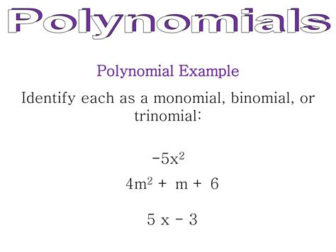 Introduction To Polynomials Pptx