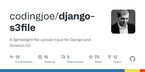 GitHub Codingjoe Django S3file A Lightweight File Upload Input For