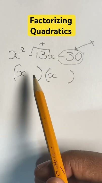 How To Factorize Quadratics Factorization Trinomial Factorization Lessons Mathematics