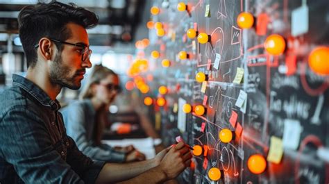 Modern Office Workspace With Technology Premium Ai Generated Image