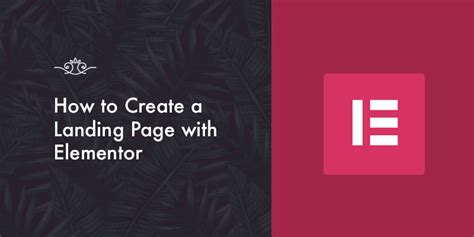 How To Make A Landing Page In Wordpress For Free With Elementor 2021