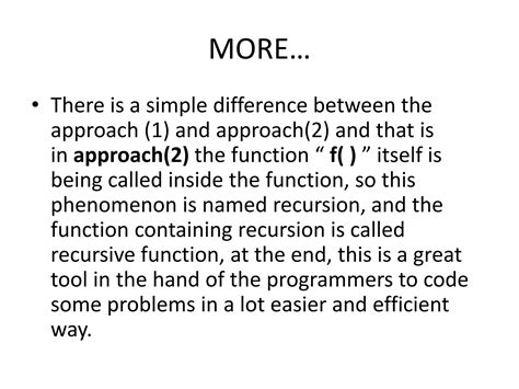 Recursive Algorithm Detailed Explanation Pptx
