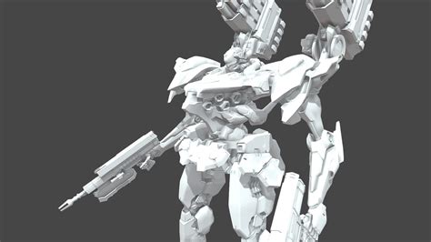 Armored Core Export Medium Weight Build Download Free 3d Model By