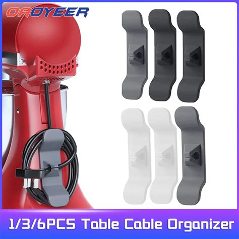 케이블 정리 와인더 케이블 클립 테이블 케이블 관리 조정 가능한 코드 홀더 케이블 관리자 고정 클램프 와이어 와인더 1 3 6 개 Aliexpress