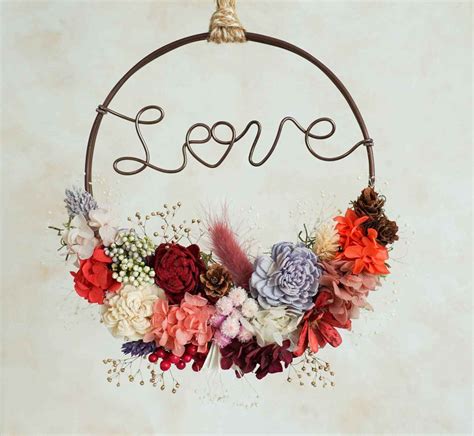 나만의 레터링을 담은 프리저브드 생화 리스 만들기 색상 레터링 변경가능 솜씨당