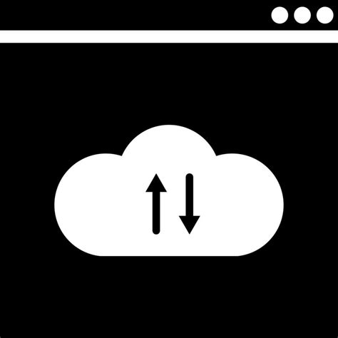 Cloud Data Transfer Icon Or Symbol Vector Art At Vecteezy