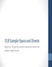 Understanding Sample Spaces And Events In Probability Course Hero