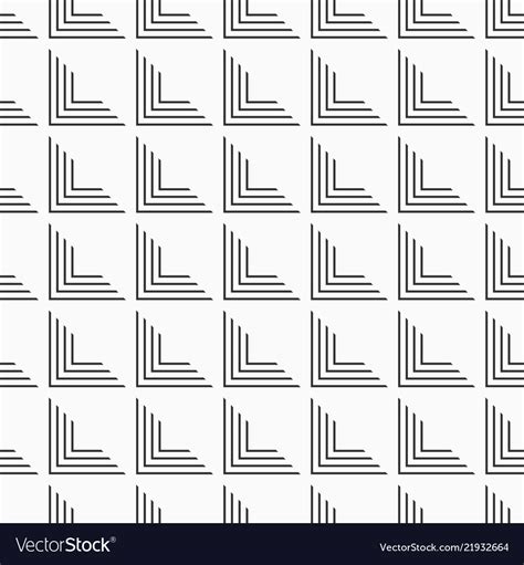 Seamless Monochrome Minimalistic Pattern Vector Image