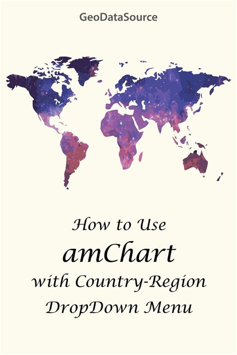 How To Use Amcharts With Country Region Dropdown Menu