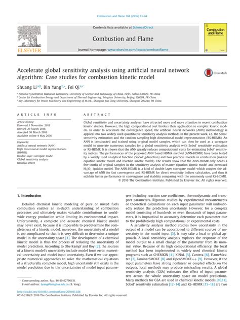 Pdf Accelerate Global Sensitivity Analysis Using Artificial Neural