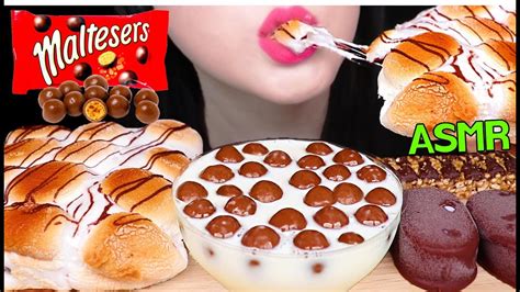Asmr Nutella Smores Toast Maltesers Chocolate Ice Cream 몰티져스 스모어 토스트